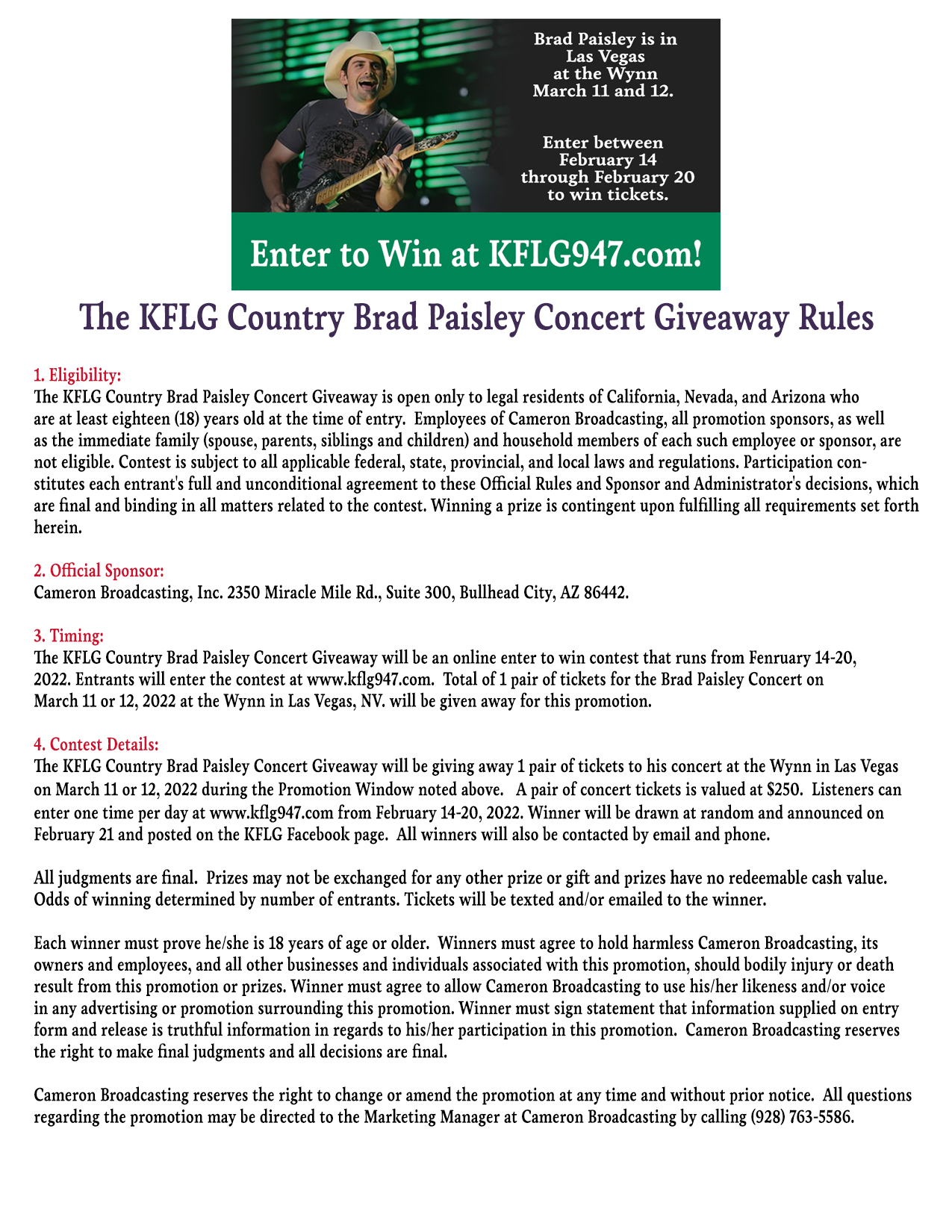 KFLG - The Tri-State's Country Home